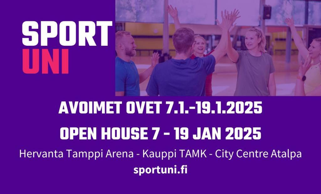 Uusi kausi, kevään ryhmäliikunnat ja Avoimet ovet alkavat 7. tammikuuta | SportUni | Tampereen ...