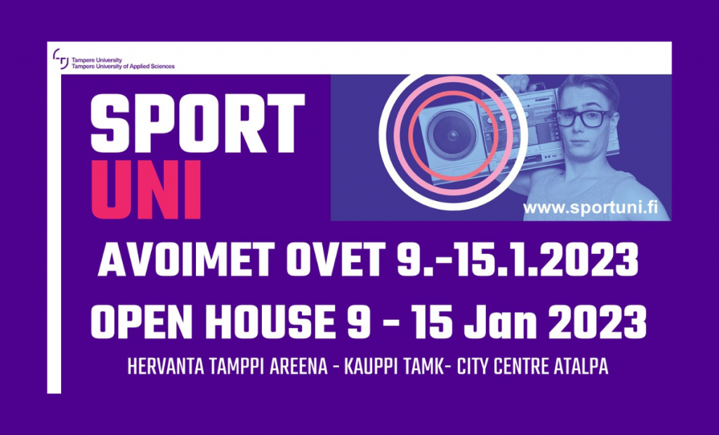 SportUnilla Avoimet Ovet 9.-15.1. | SportUni | Tampereen korkeakouluyhteisö