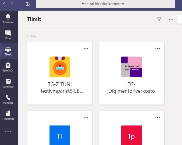 Teams: Grid view or List view? | Digital toolkit | Tampere Universities