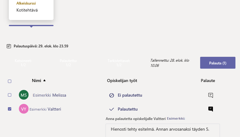 Set and mark assignments in Microsoft Teams | Digital toolkit | Tampere Universities