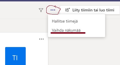 Teams: Grid view or List view? | Digital toolkit | Tampere Universities