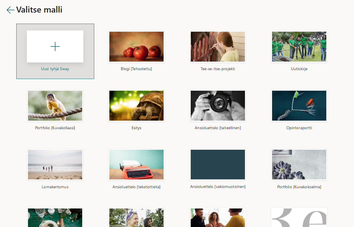 Use Sway to create a course/event info page | Digital toolkit | Tampere ...