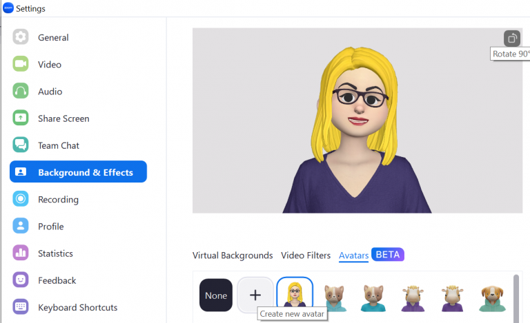 Zoom: Create an avatar of yourself for video meetings | Digital toolkit ...