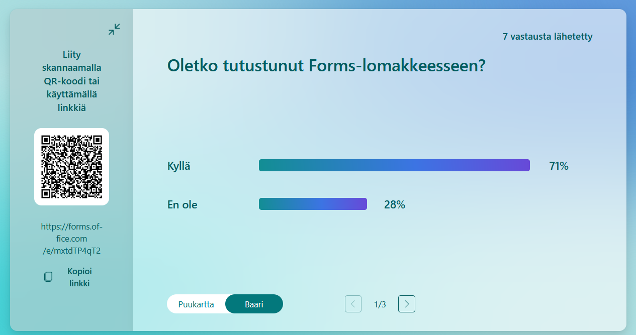Osallistujien aktivointi Formsin esitystilan avulla | Vinkkipankki ...
